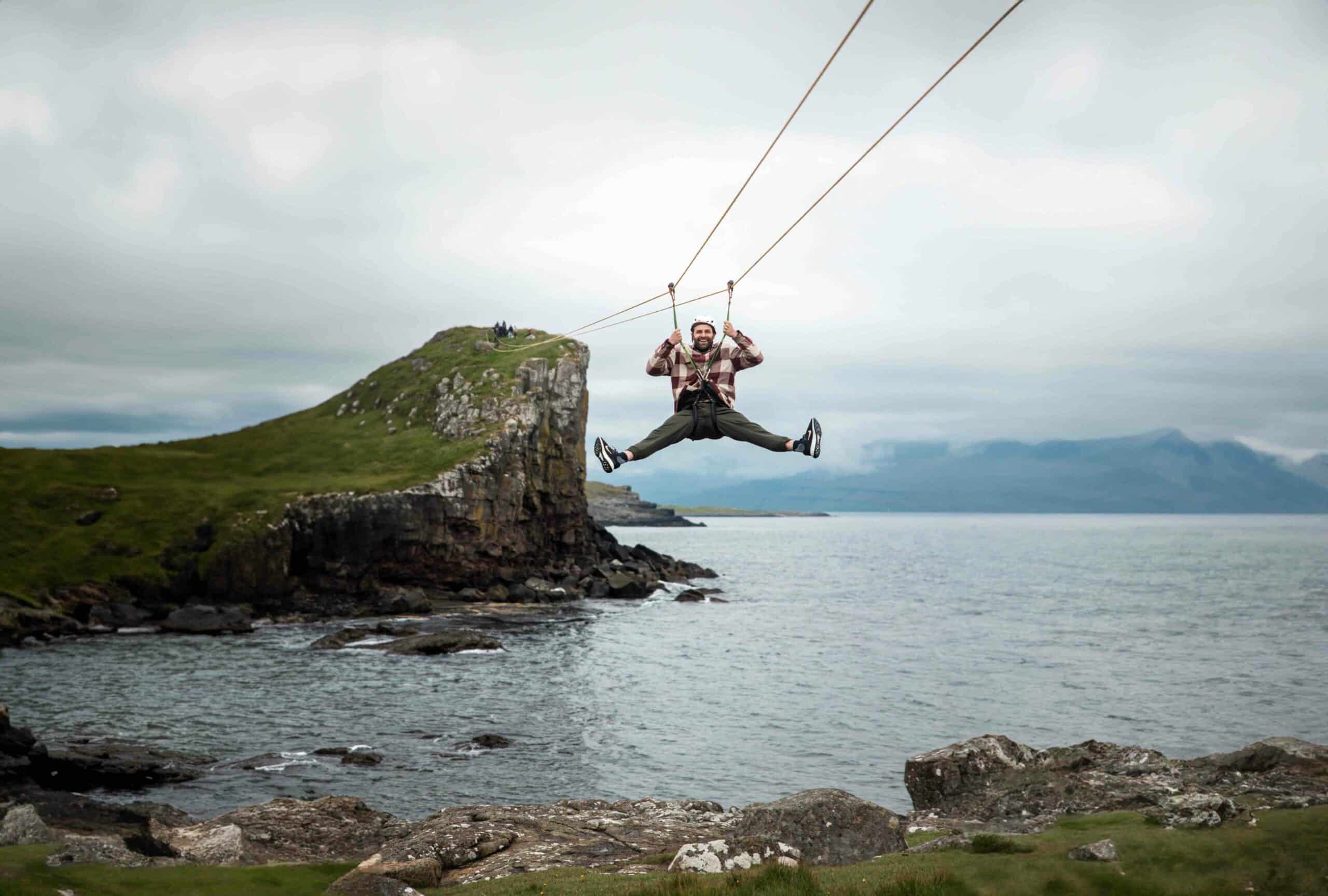 Exciting Zip Line Activity in Hoyvík | Outdoor Faroe Islands